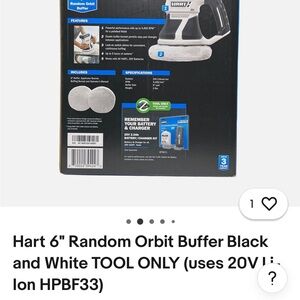 Hart | Other | Hart 6 Inch Random Orbit Buffer | Poshmark